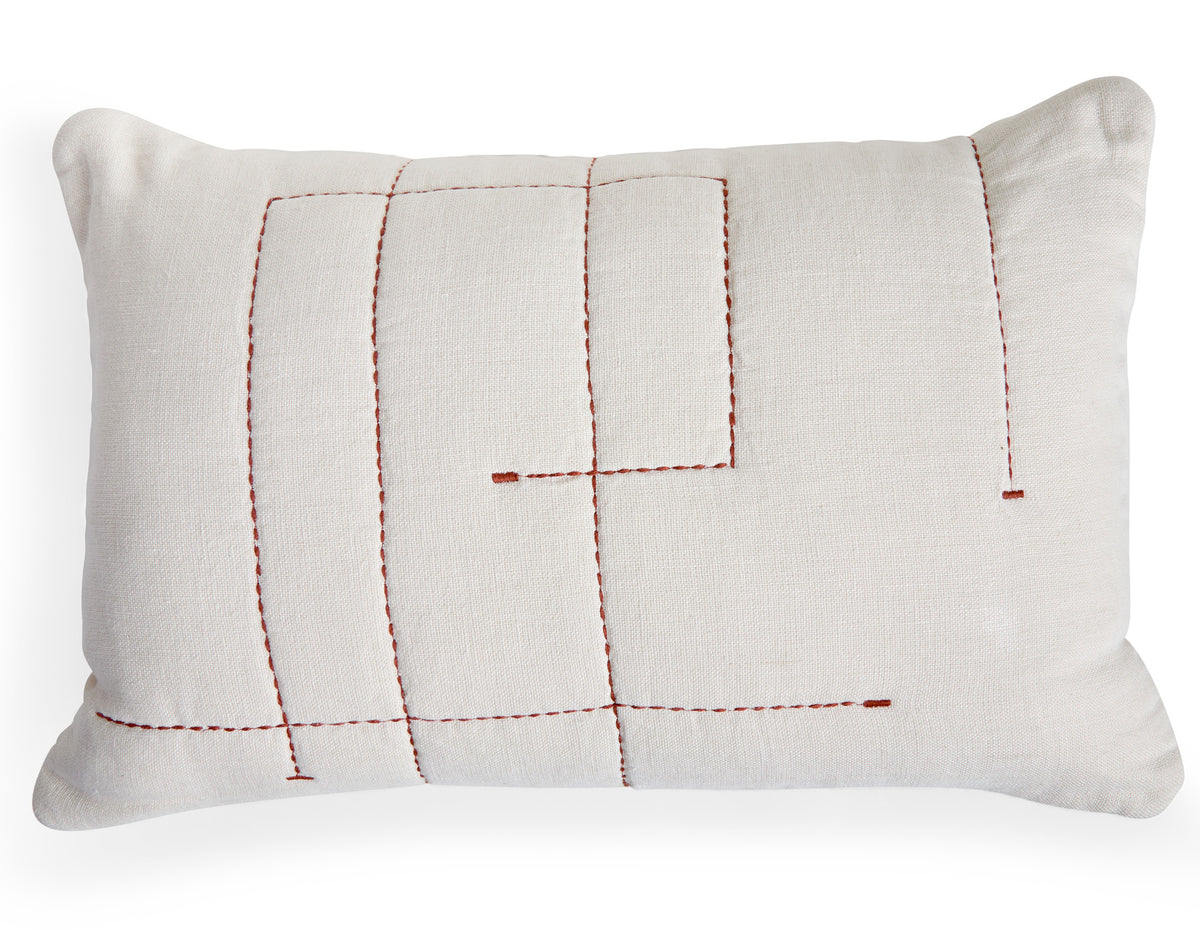 Mille et Claire - Patchwork Collection - Off-White - 16" x 24" | Provide