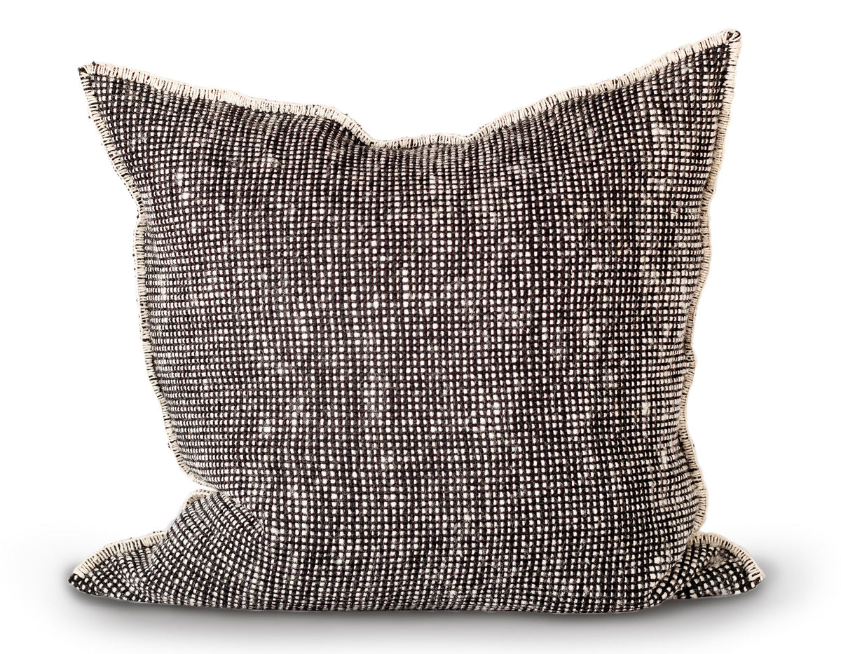 TREKO - Makun Pillow Dots Stitch- Black (20" x 20") | Provide